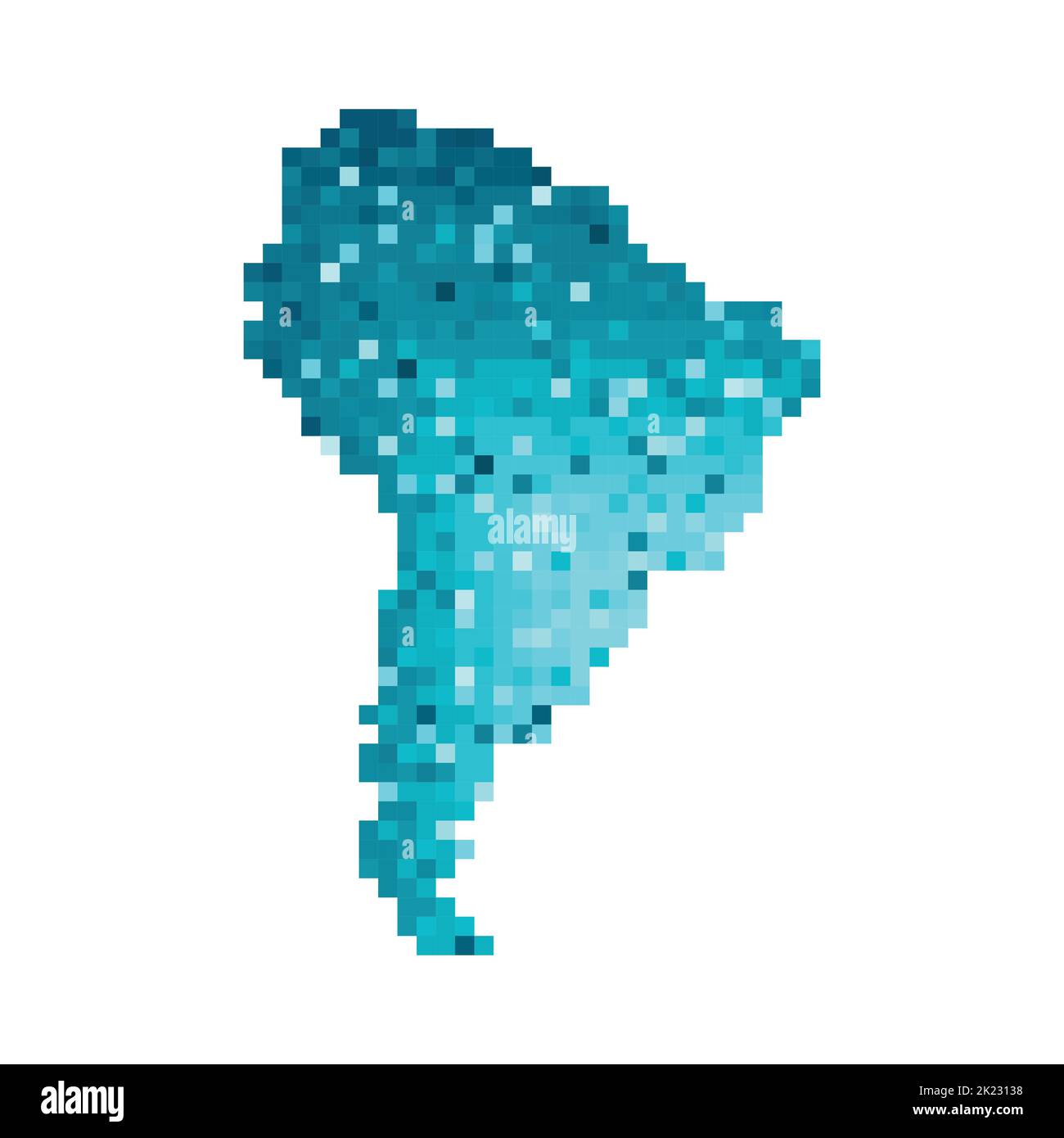 Vector isolated geometric illustration with simplified icy blue ...