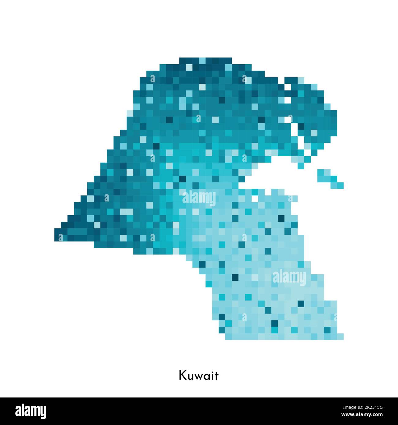 Vector isolated geometric illustration with simple icy blue shape of ...