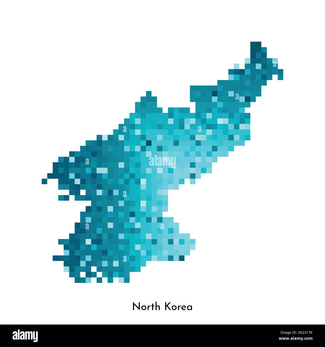 Vector isolated geometric illustration with simple icy blue shape of ...