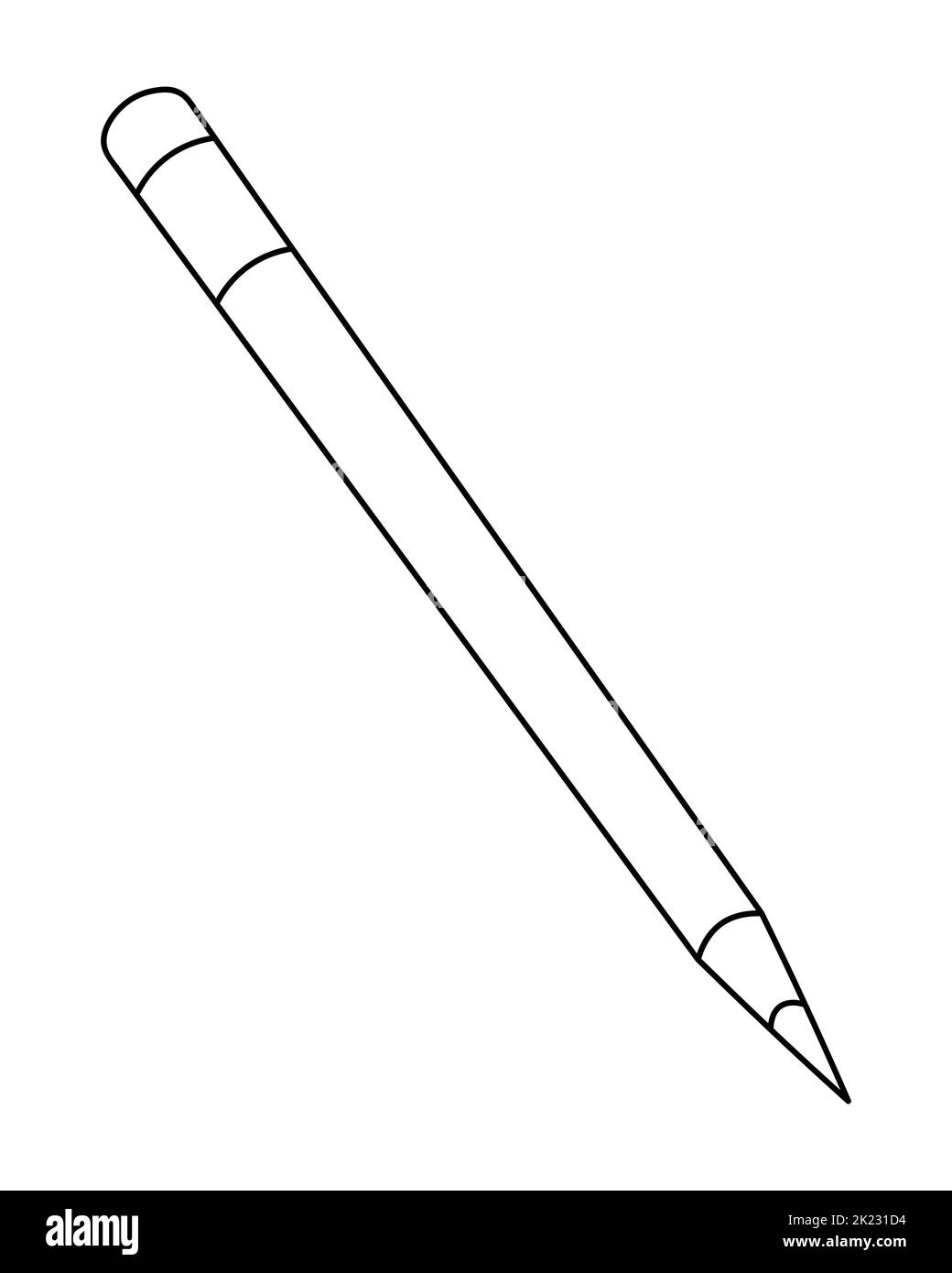 The pencil is simple. Sketch. At the end of the eraser in the holder. A ...