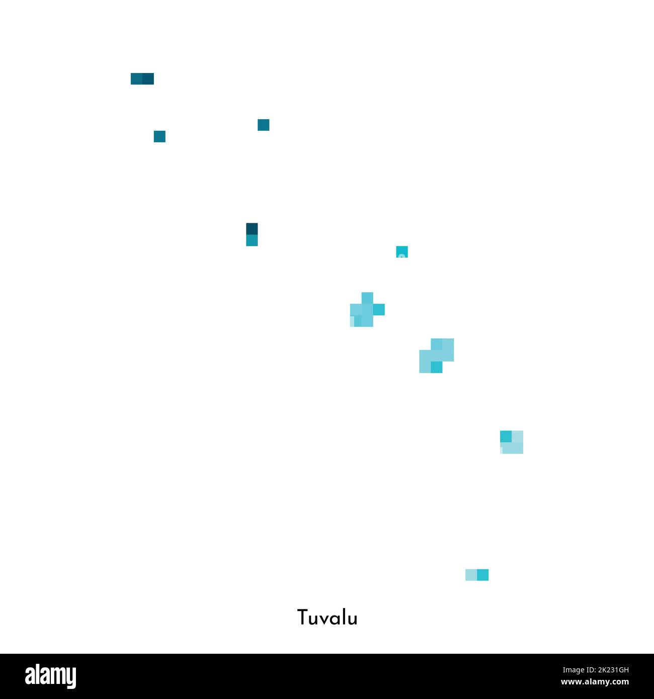 Vector isolated geometric illustration with simple icy blue shape of ...