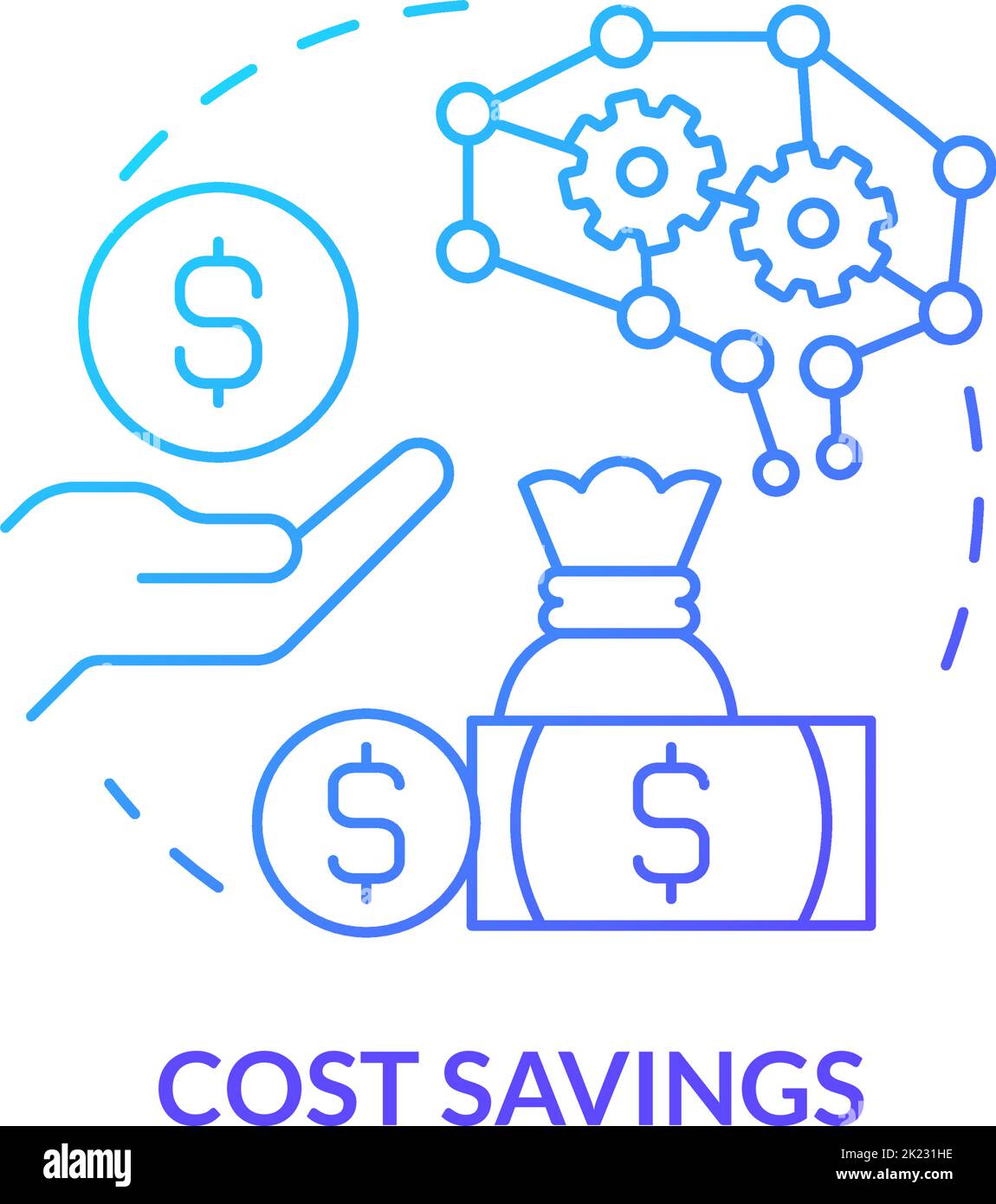 Cost savings blue gradient concept icon Stock Vector Image & Art - Alamy Cost savings blue gradient concept icon Stock Vector Image & Art - Alamy