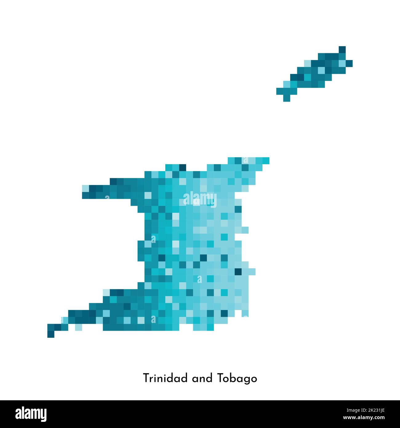 Tobago vector map hi-res stock photography and images - Alamy
