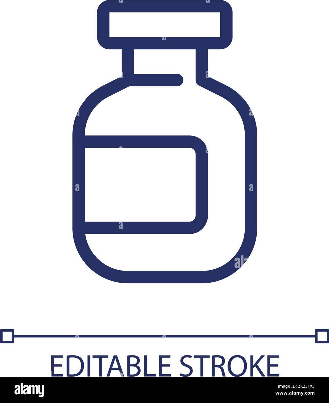 Medication bottle pixel perfect linear ui icon Stock Vector Image & Art ...