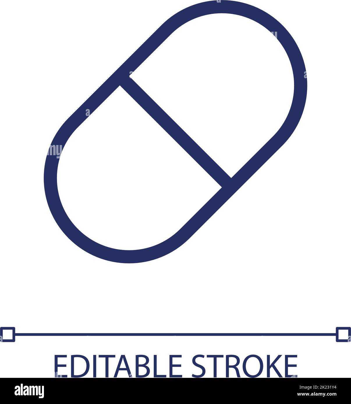 Capsule pixel perfect linear ui icon Stock Vector Image & Art - Alamy