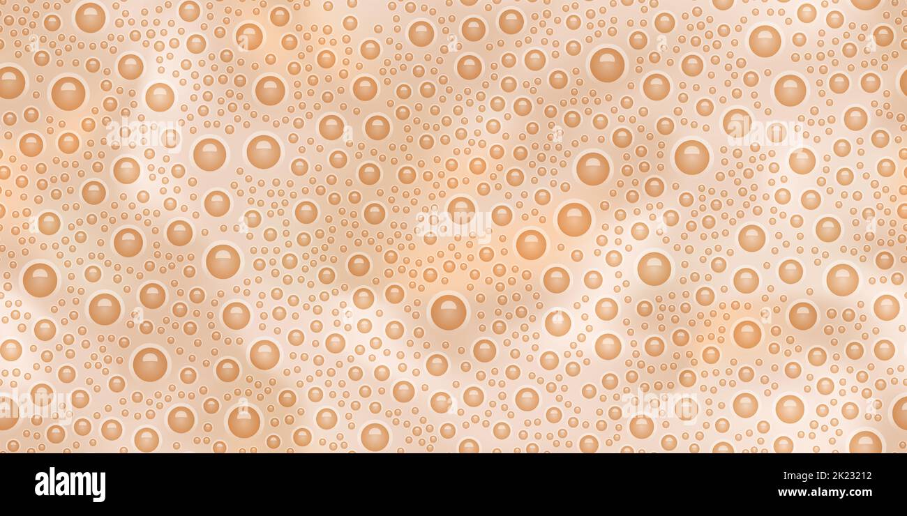 Beige seamless pattern with milk shake texture top view. Abstract ...