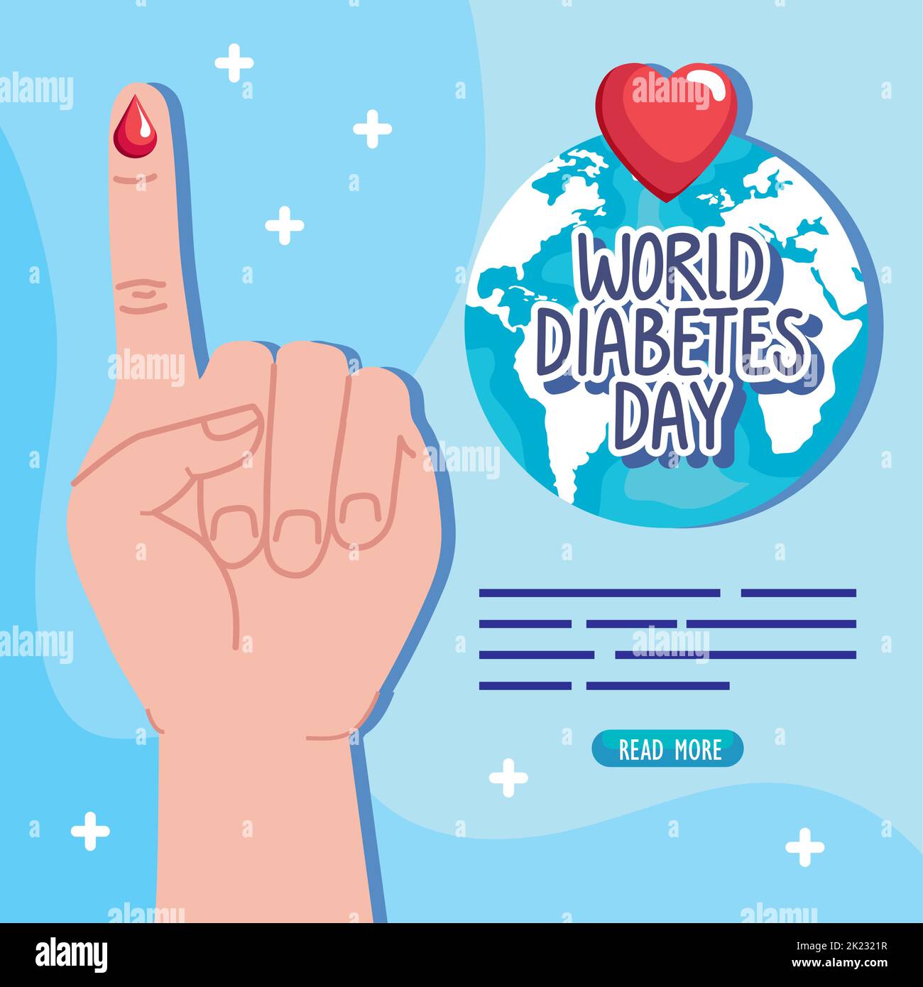 diabetes day lettering with earth Stock Vector Image & Art - Alamy