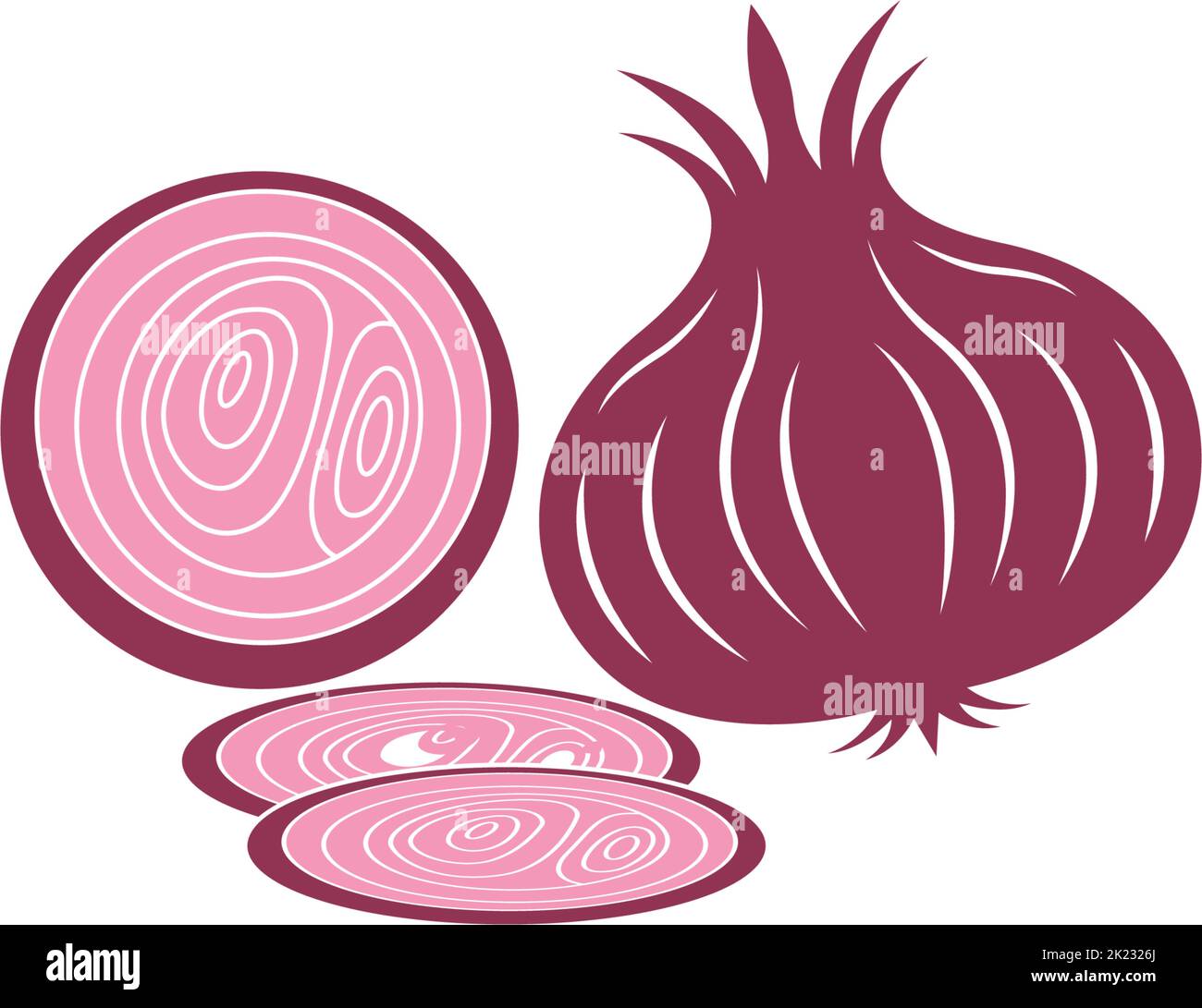 Onion logo icon design illustration template Stock Vector Image & Art ...