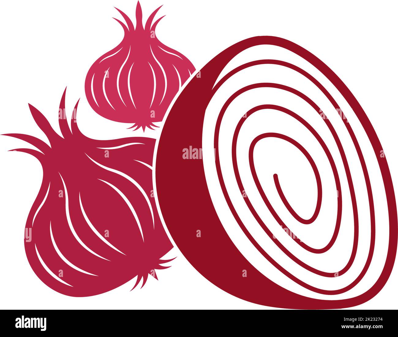 Onion logo icon design illustration template Stock Vector Image & Art ...