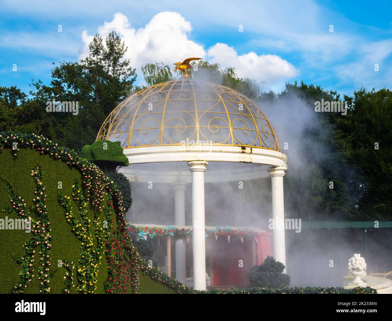 Rust, Germany - September 1, 2022: Smoking garden tearoom in Europa ...