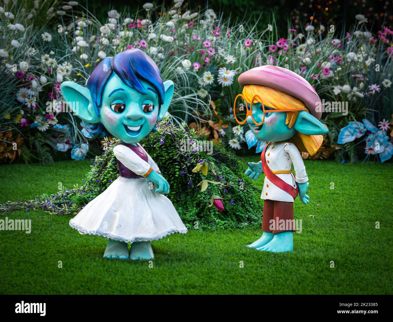 Rust, Germany - September 1, 2022: Fantasy figurines in Europa-Park ...