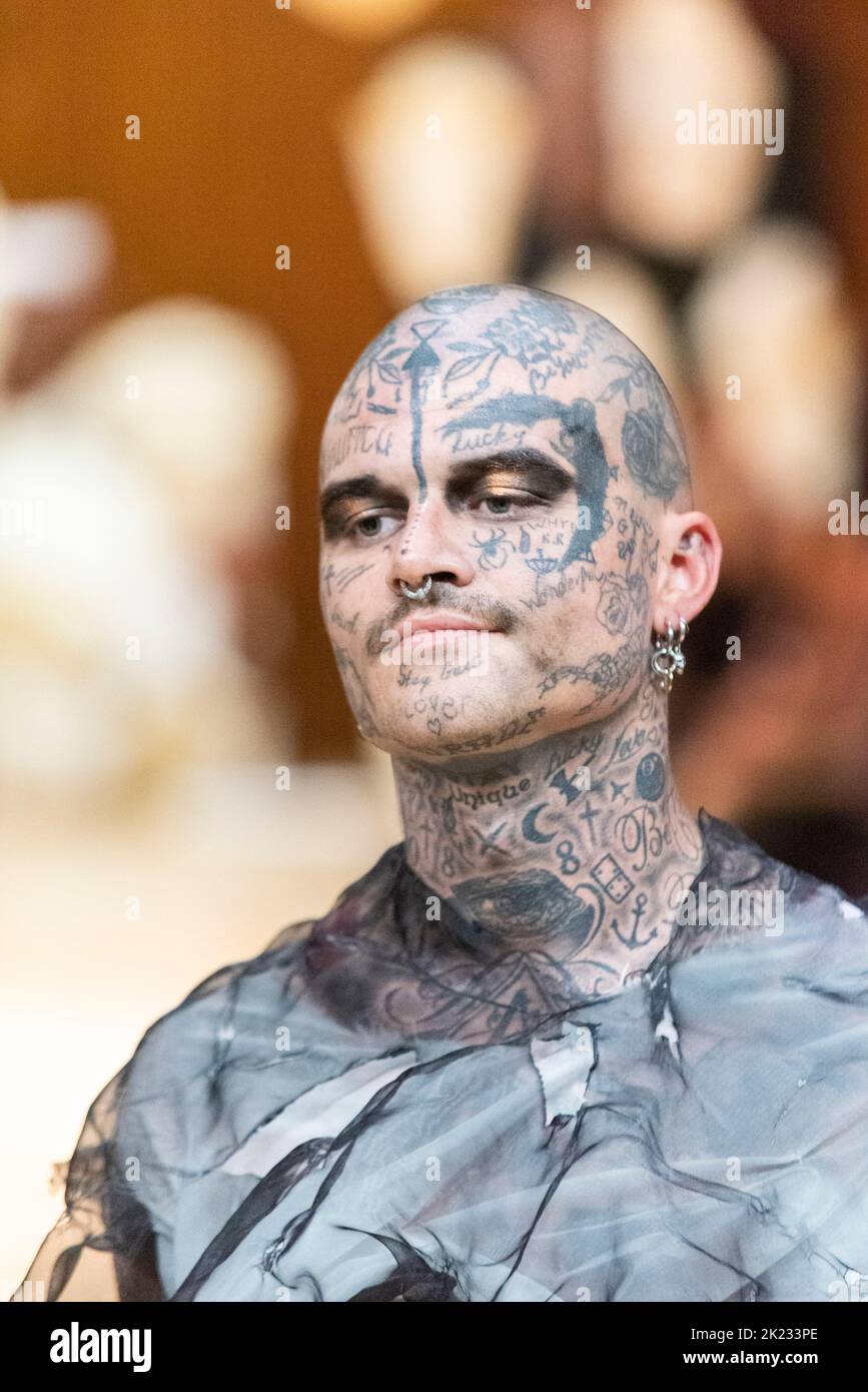 Model Dieter Rose, modelling on catwalk for VIN+OMI 'Opinions' show for ...