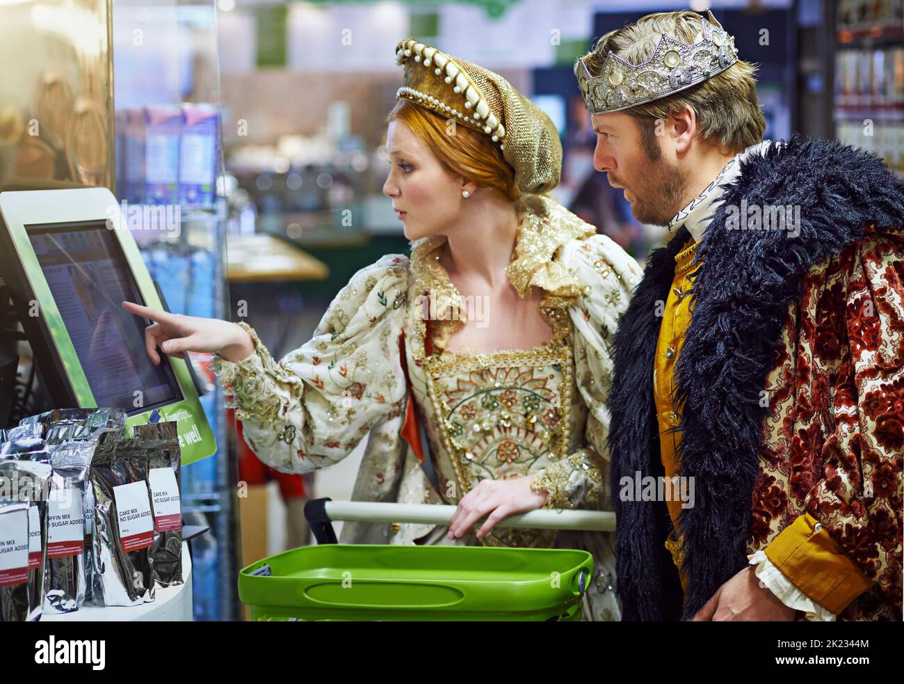 Press the Apply coupons button and make haste. a king and queen trying ...