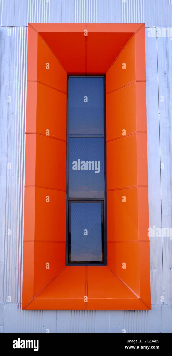 vertical orange window and frame Stock Photo - Alamy