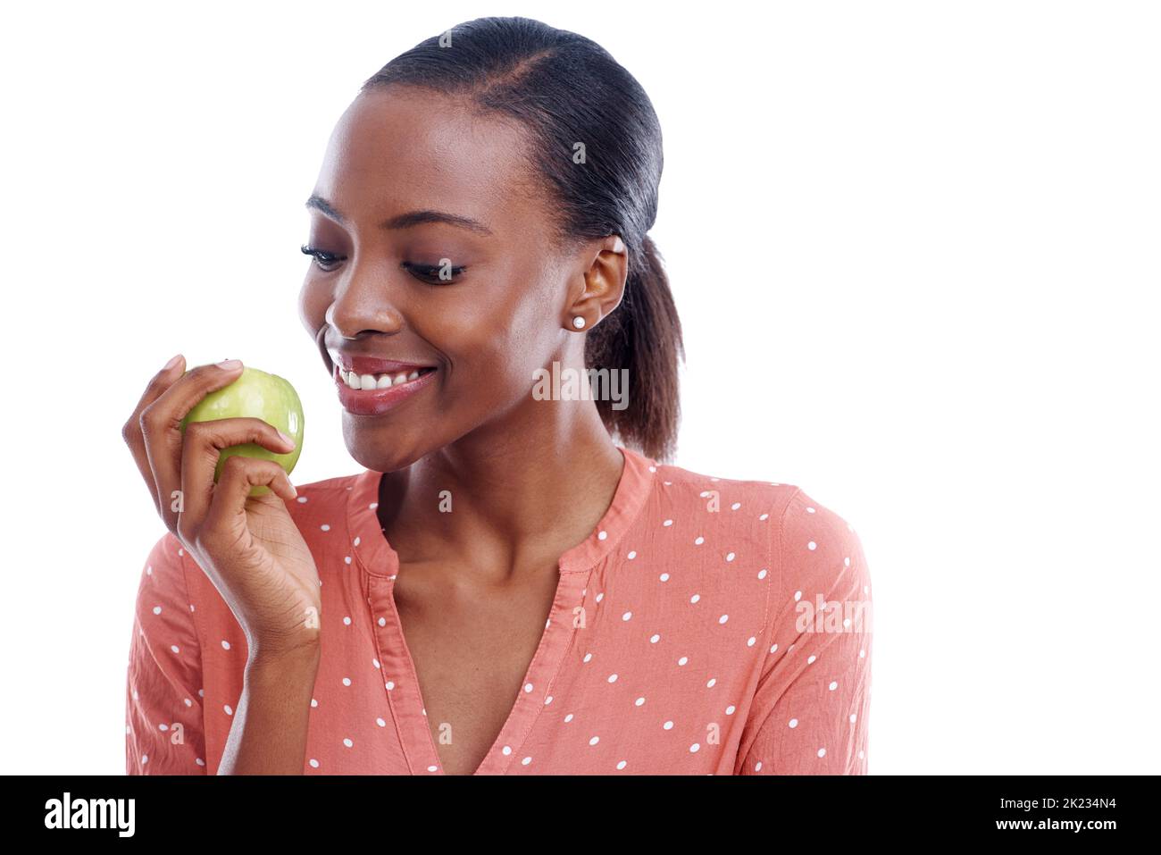 Young Women With Apple