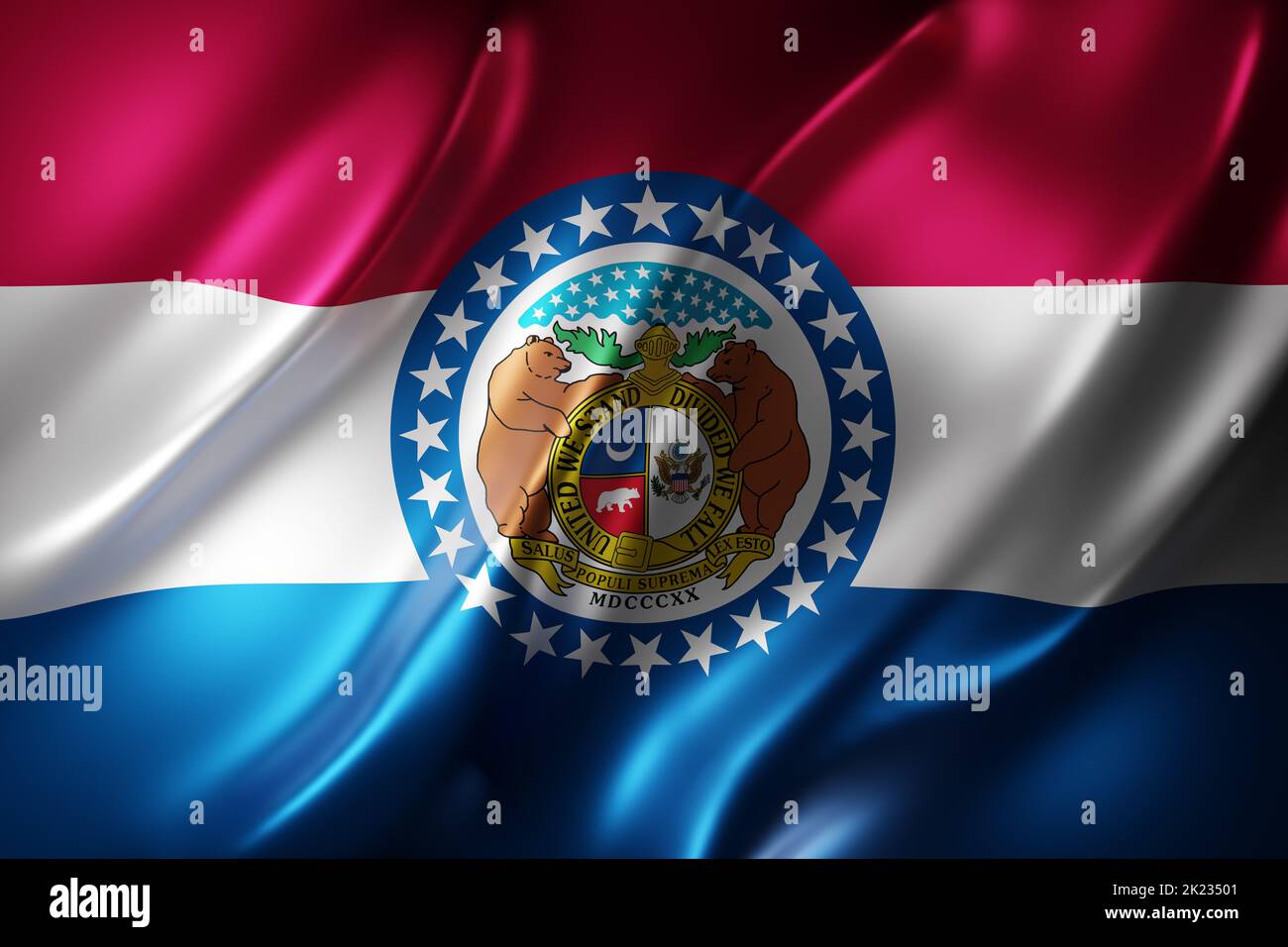 Missourian city flag hi-res stock photography and images - Alamy