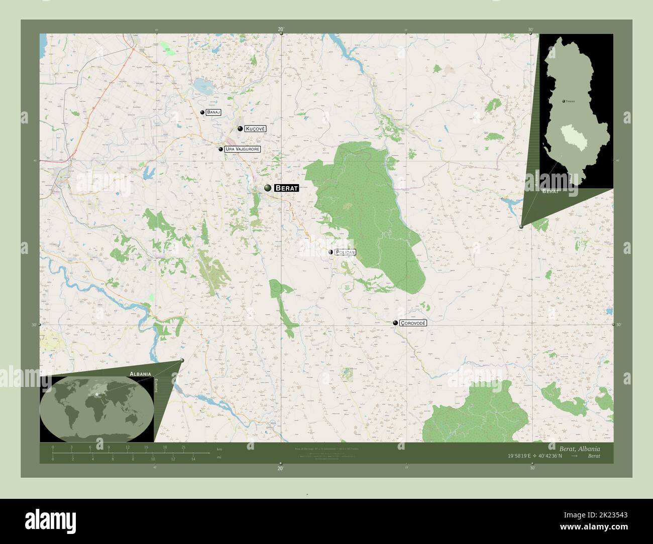 Berat map hi-res stock photography and images - Alamy