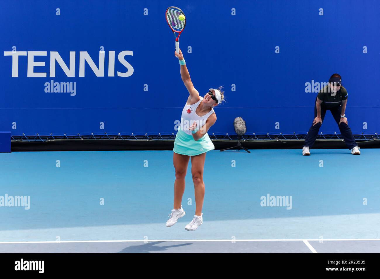 Tokyo, Japan. 22nd Sep, 2022. Nicole MELICHAR-MARTINEZ (USA) serves ...