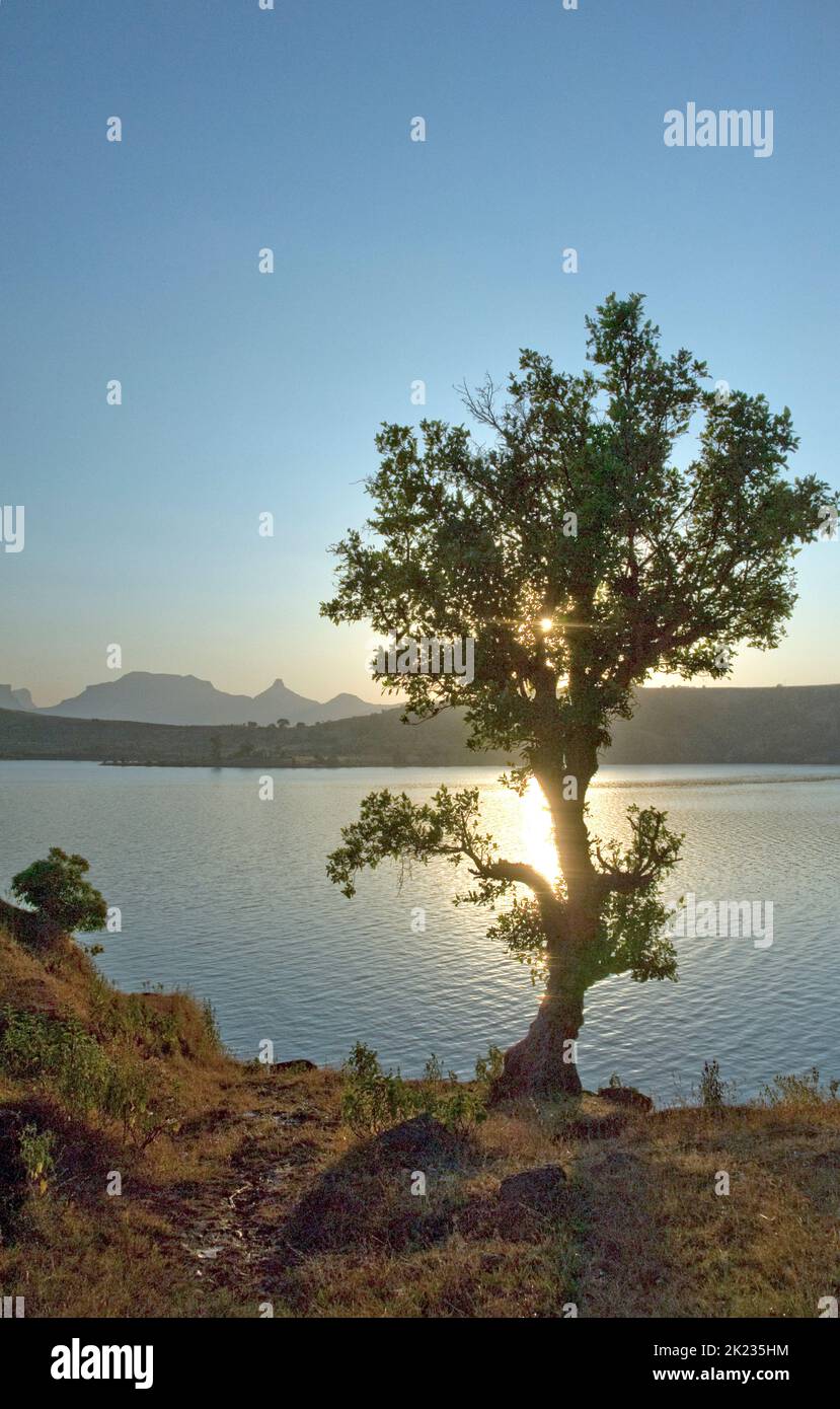 Bhandardara dam maharashtra india asia hi-res stock photography and ...