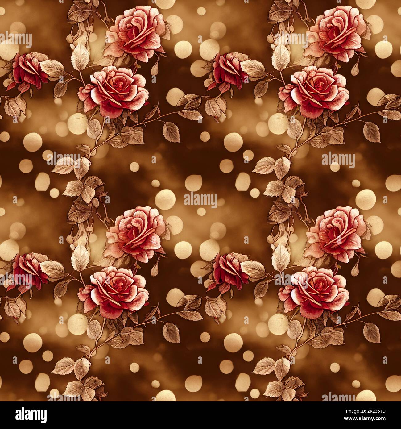 Rose vine pattern hi-res stock photography and images - Alamy