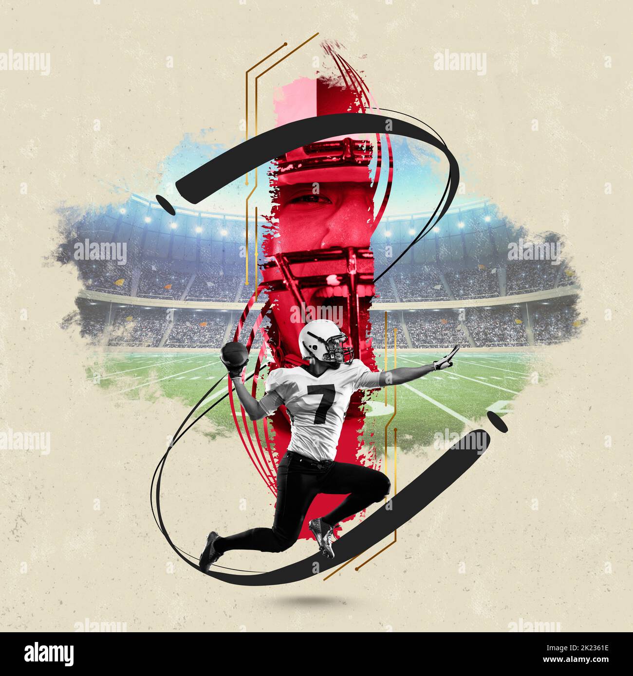 Retro football ads hi-res stock photography and images - Alamy