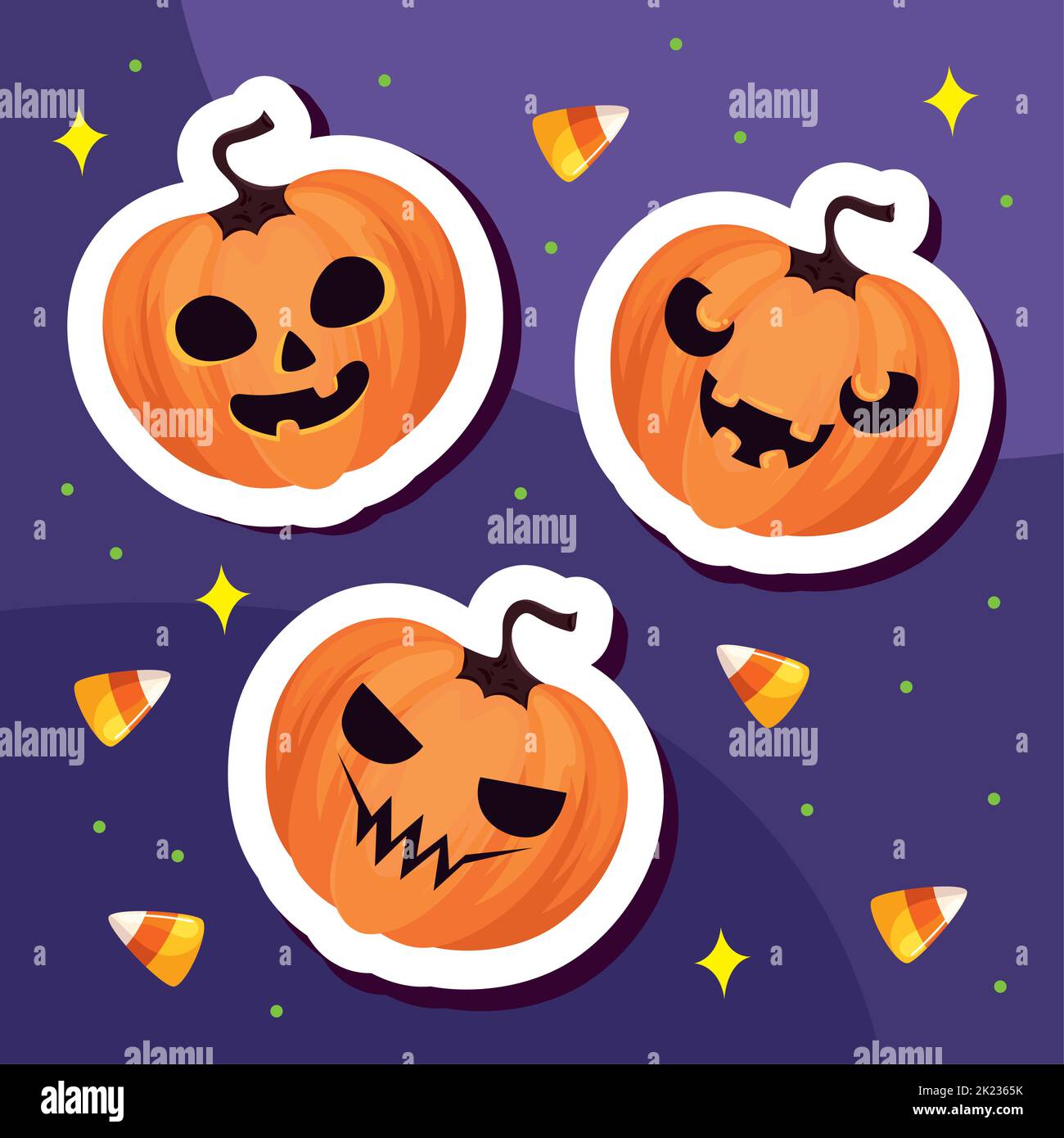 halloween pumpkins faces Stock Vector Image & Art - Alamy