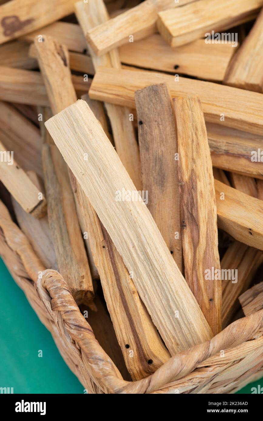 Palo Santo Tree Incense Sticks Stock Photo - Alamy