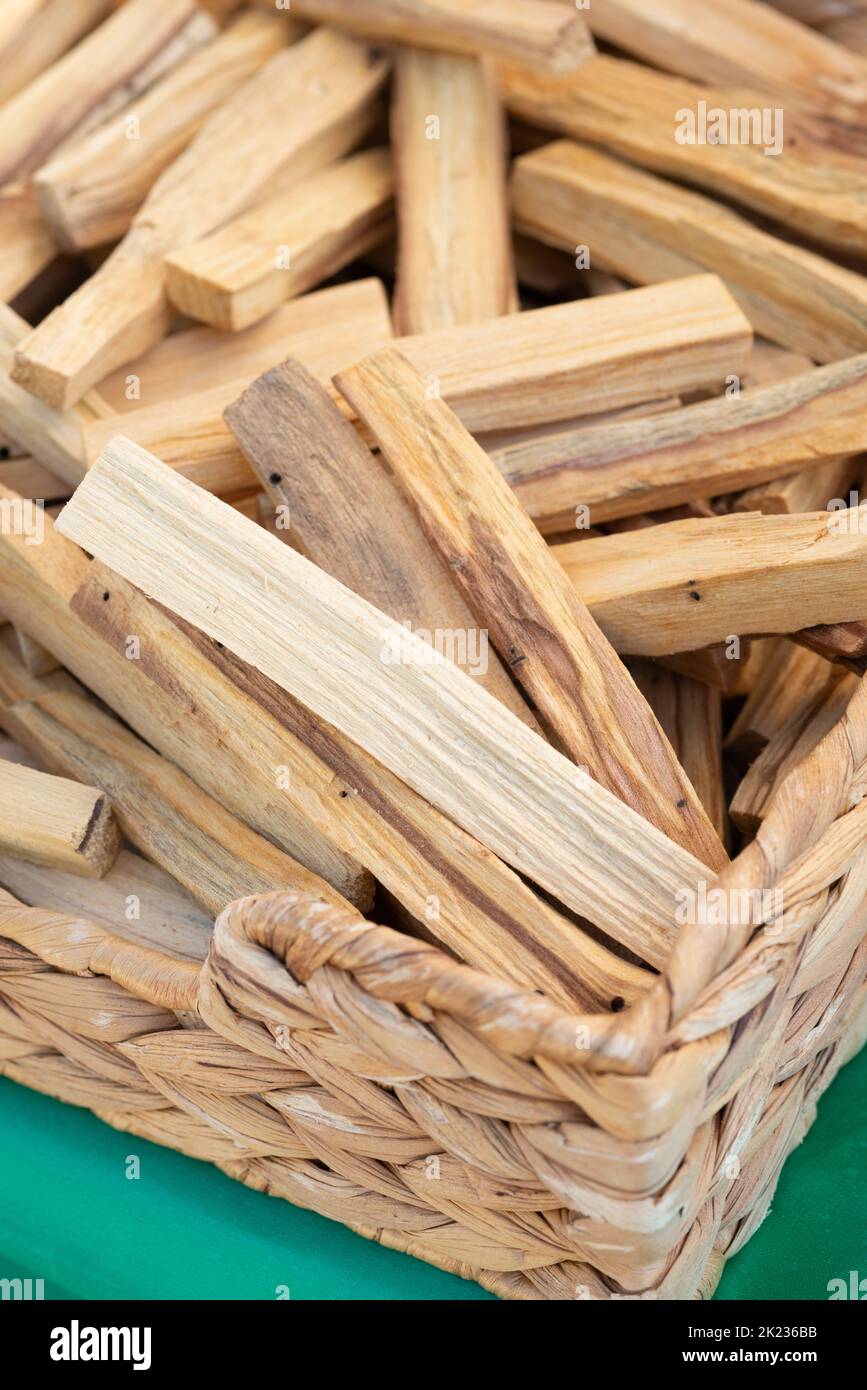 Palo Santo Tree Incense Sticks Stock Photo - Alamy