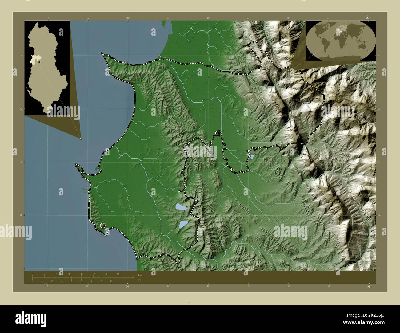Durres map Stock Vector Images - Alamy
