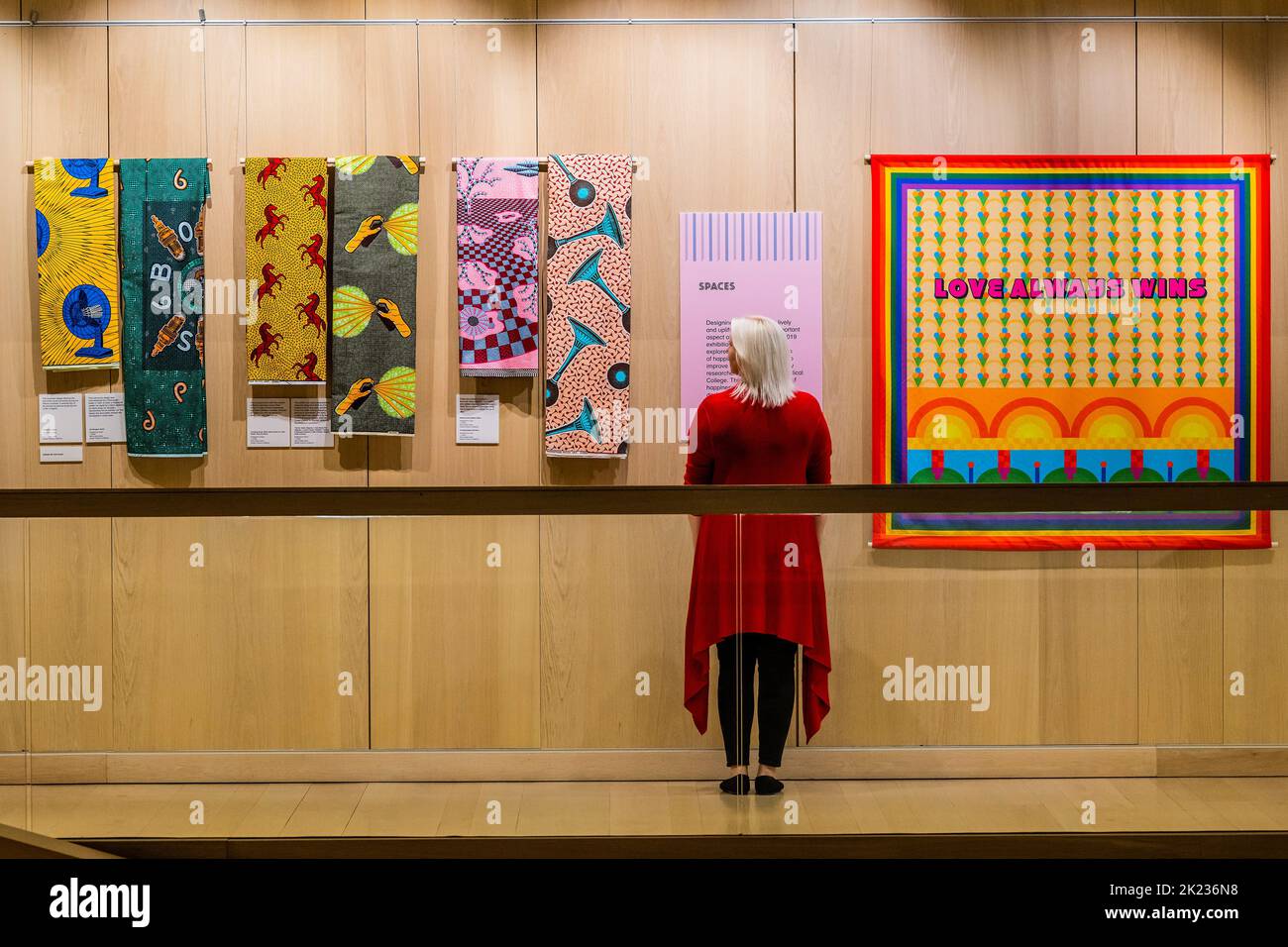 London, UK. 22nd Sep, 2022. Love always wins and other woven works - Yinka Ilori: Parables for ...