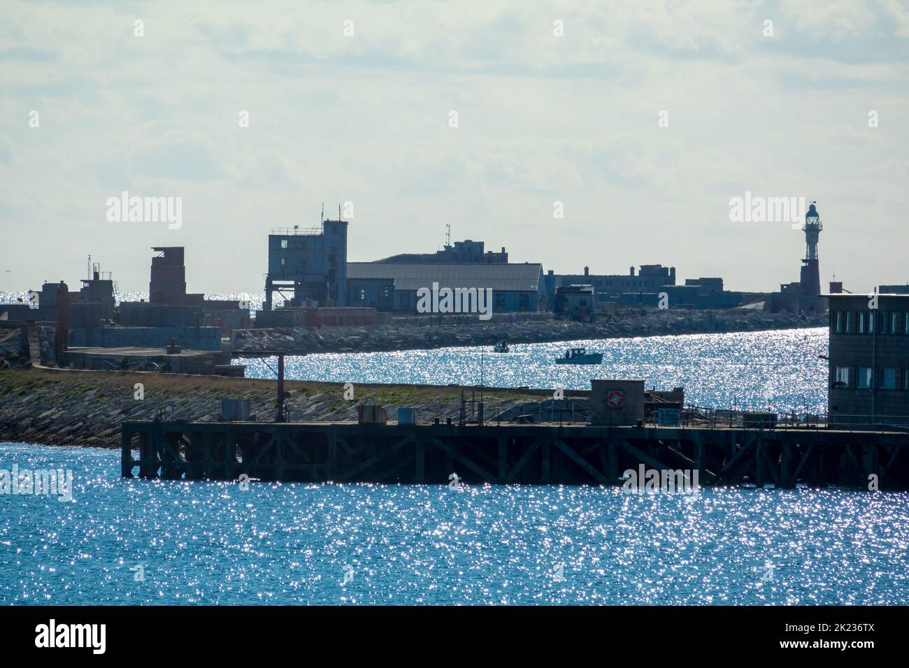 Portland harbour, Breakwater fort Stock Photo - Alamy