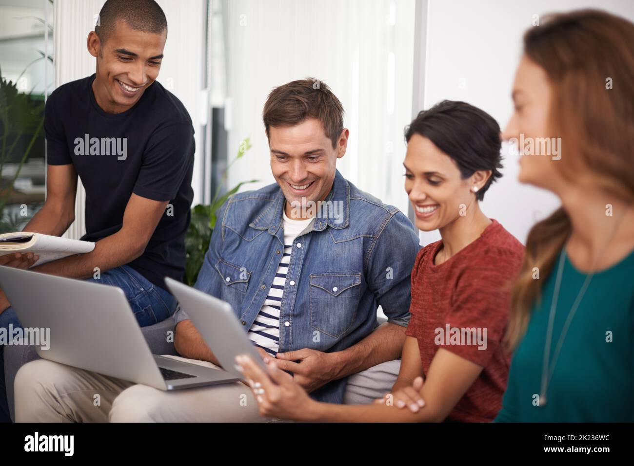 What about these designs. a team of young professionals using ...