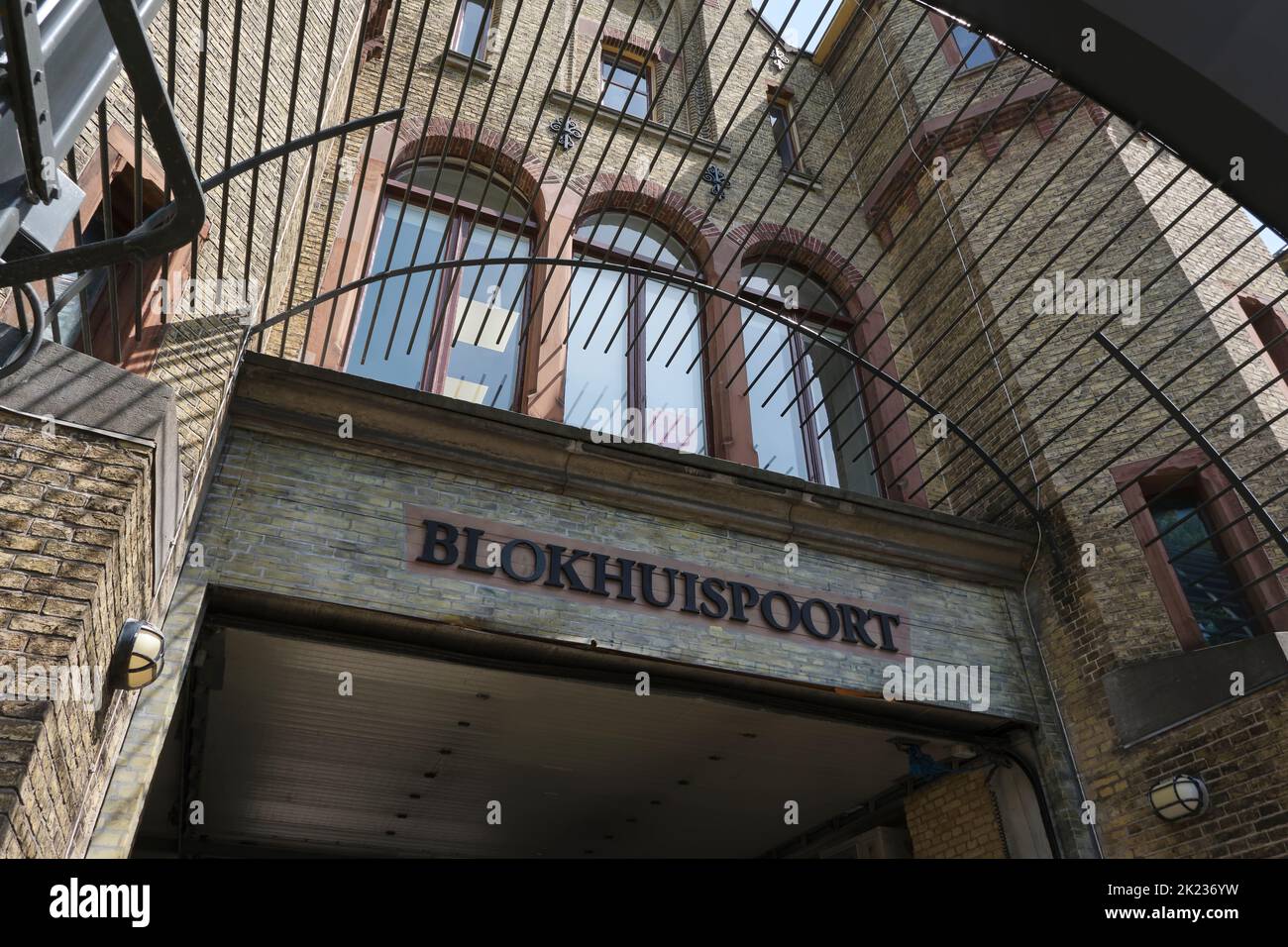 Entrance of the Blokhuispoort complex in Leeuwarden The Netherlands ...