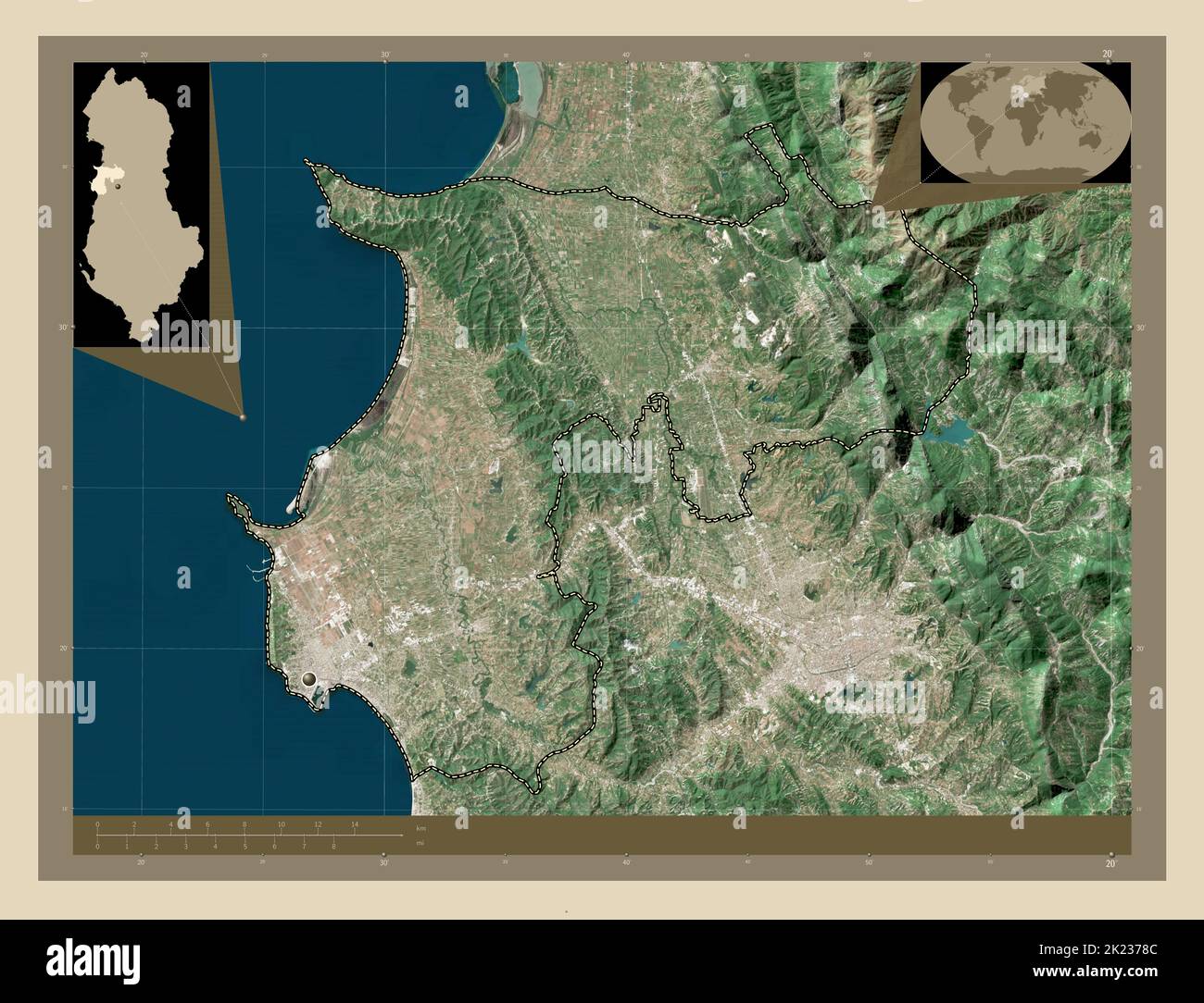 Durres map hi-res stock photography and images - Alamy