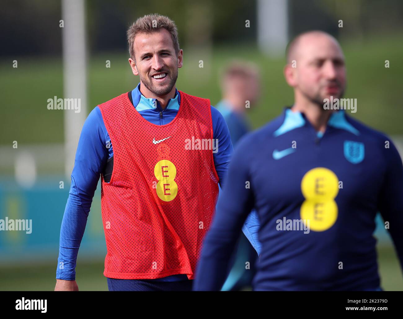 England's Harry Kane during a training session at St. George's Park ...