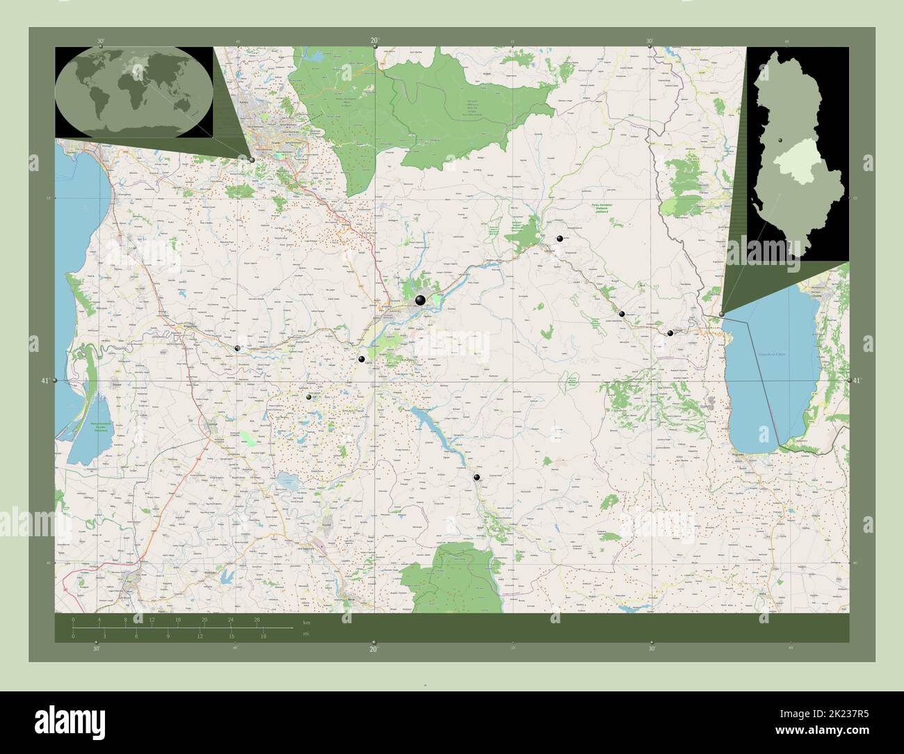 Elbasan map hi-res stock photography and images - Alamy