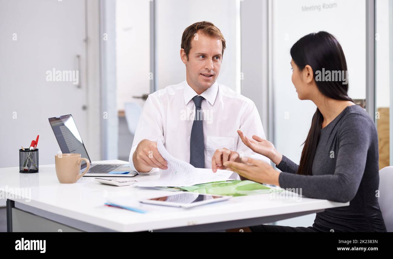 Teamwork divides the task and multiplies the success. two colleagues ...