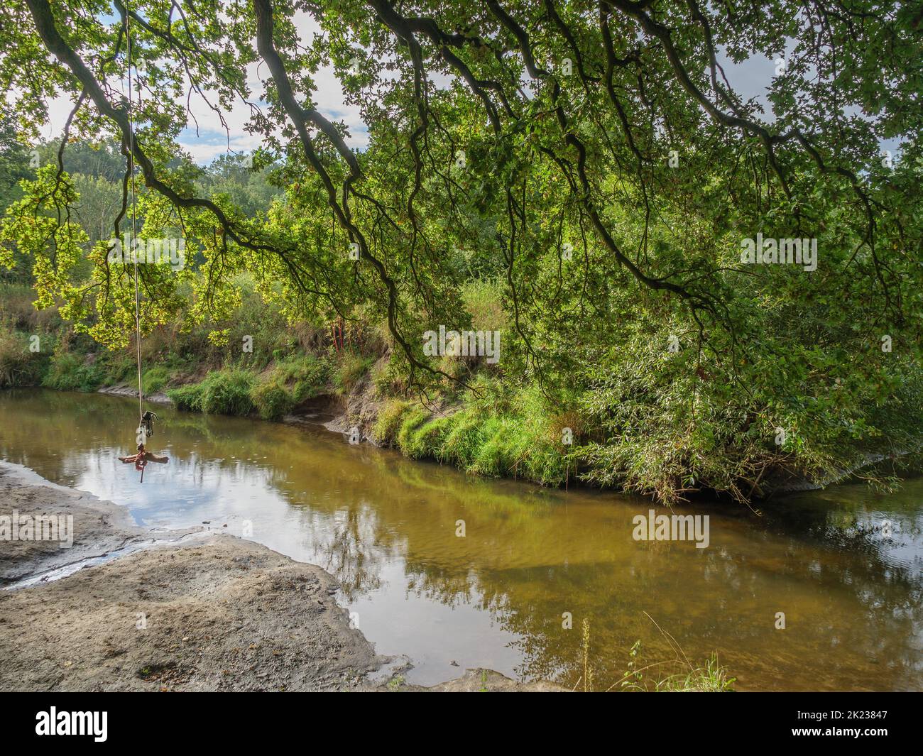 hiking at the berkel river in germany Stock Photo - Alamy