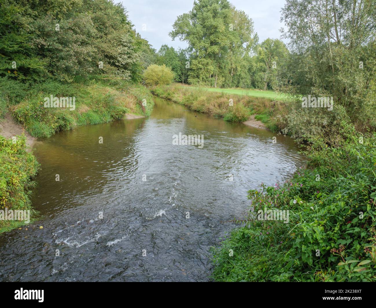 hiking at the berkel river in germany Stock Photo - Alamy