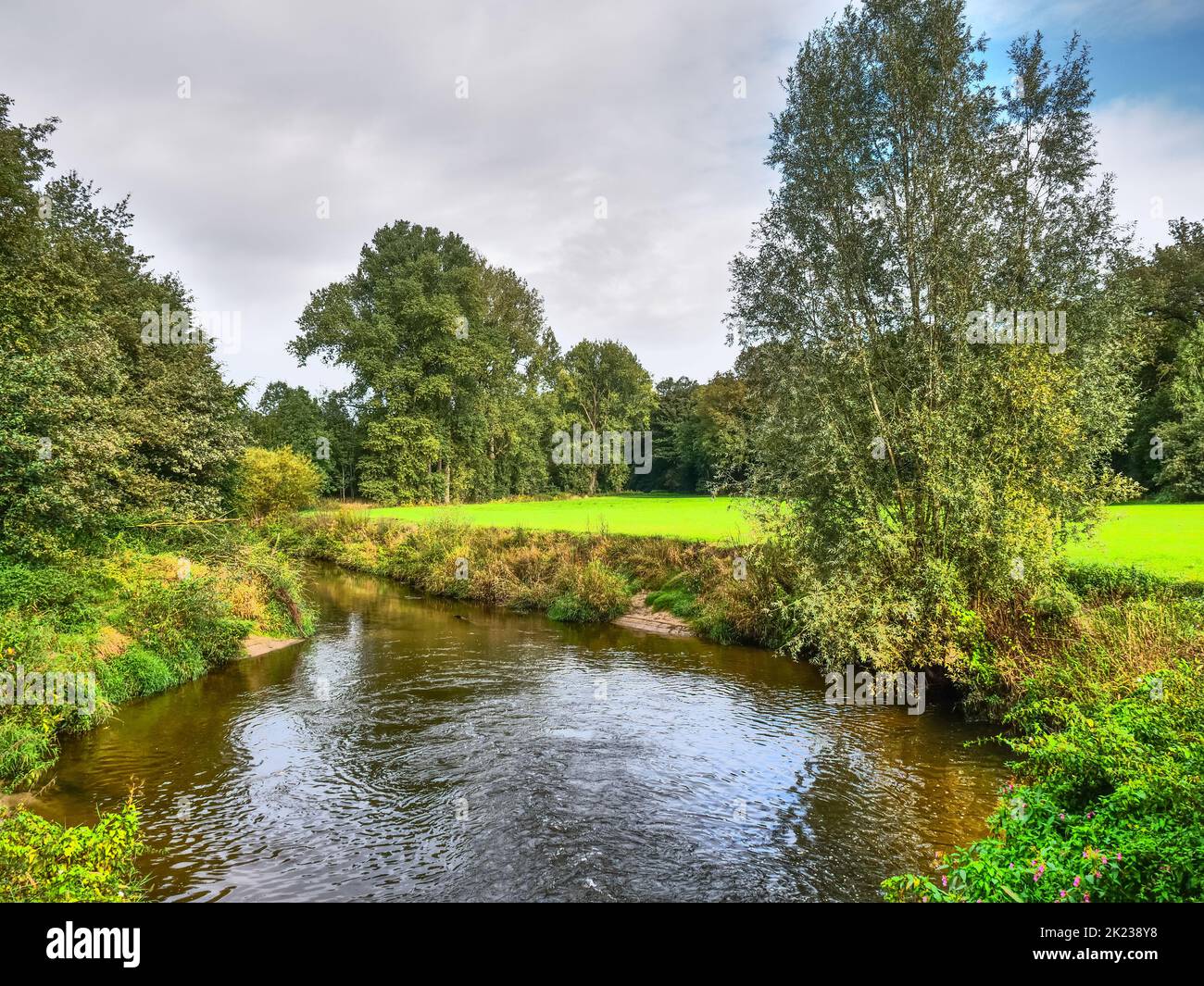 hiking at the berkel river in germany Stock Photo - Alamy