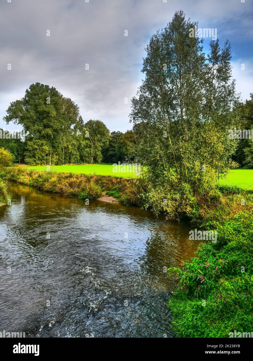 hiking at the berkel river in germany Stock Photo - Alamy