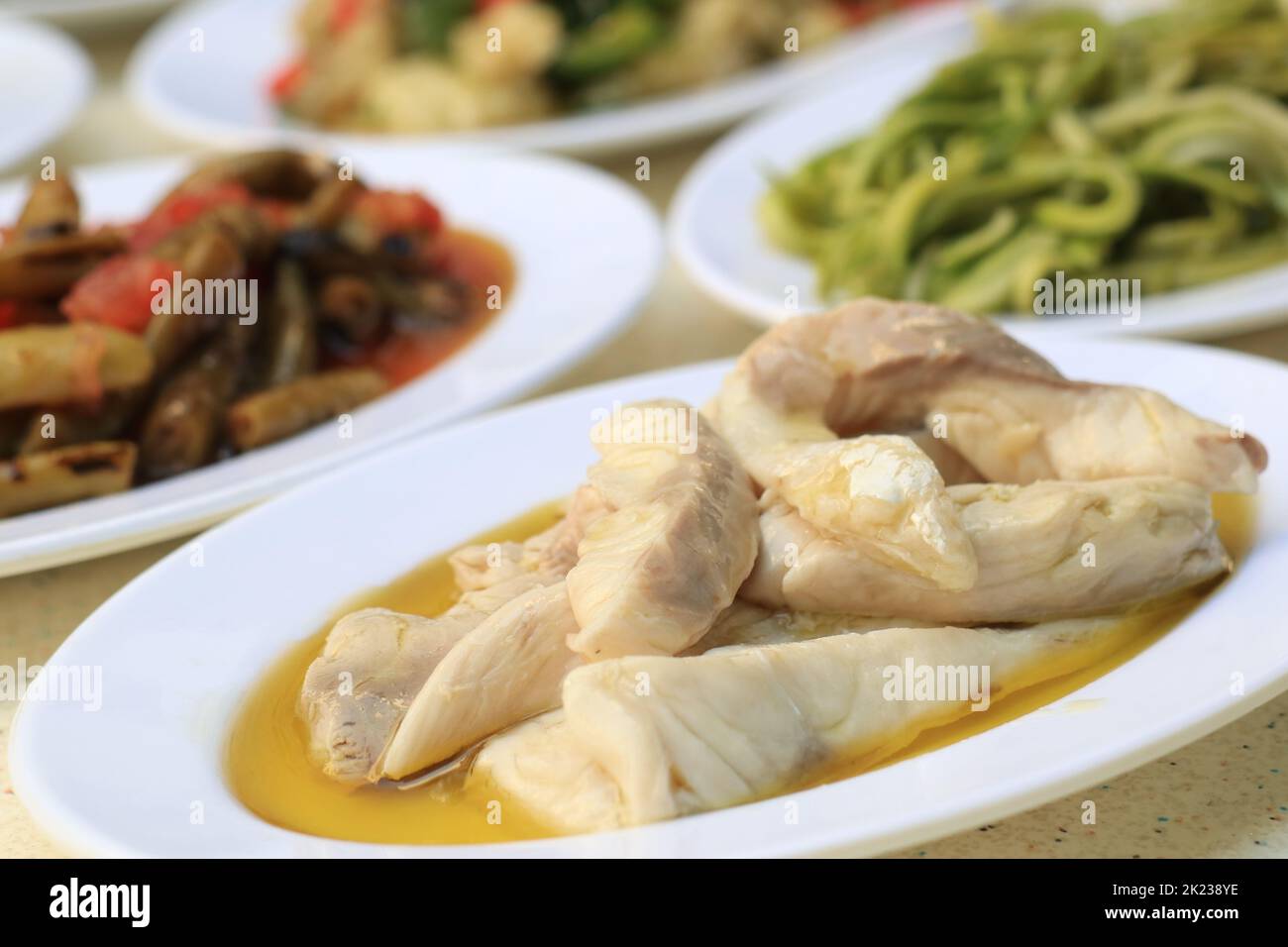 different kinds of cooked fish; grilled, poached, pan-broiled, bake ...