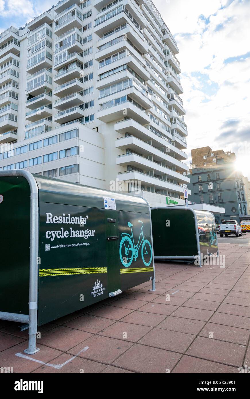 Residents cycle hangar brighton hi-res stock photography and images - Alamy