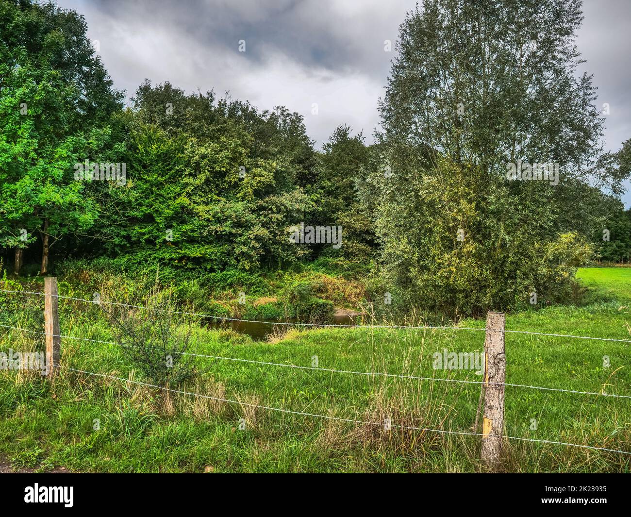 hiking at the berkel river in germany Stock Photo - Alamy