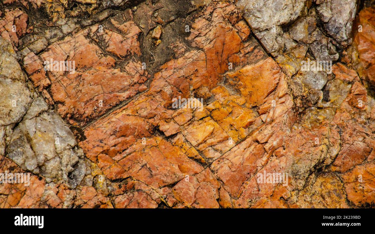 The texture ancient red yellow granite stone surface stone texture use ...