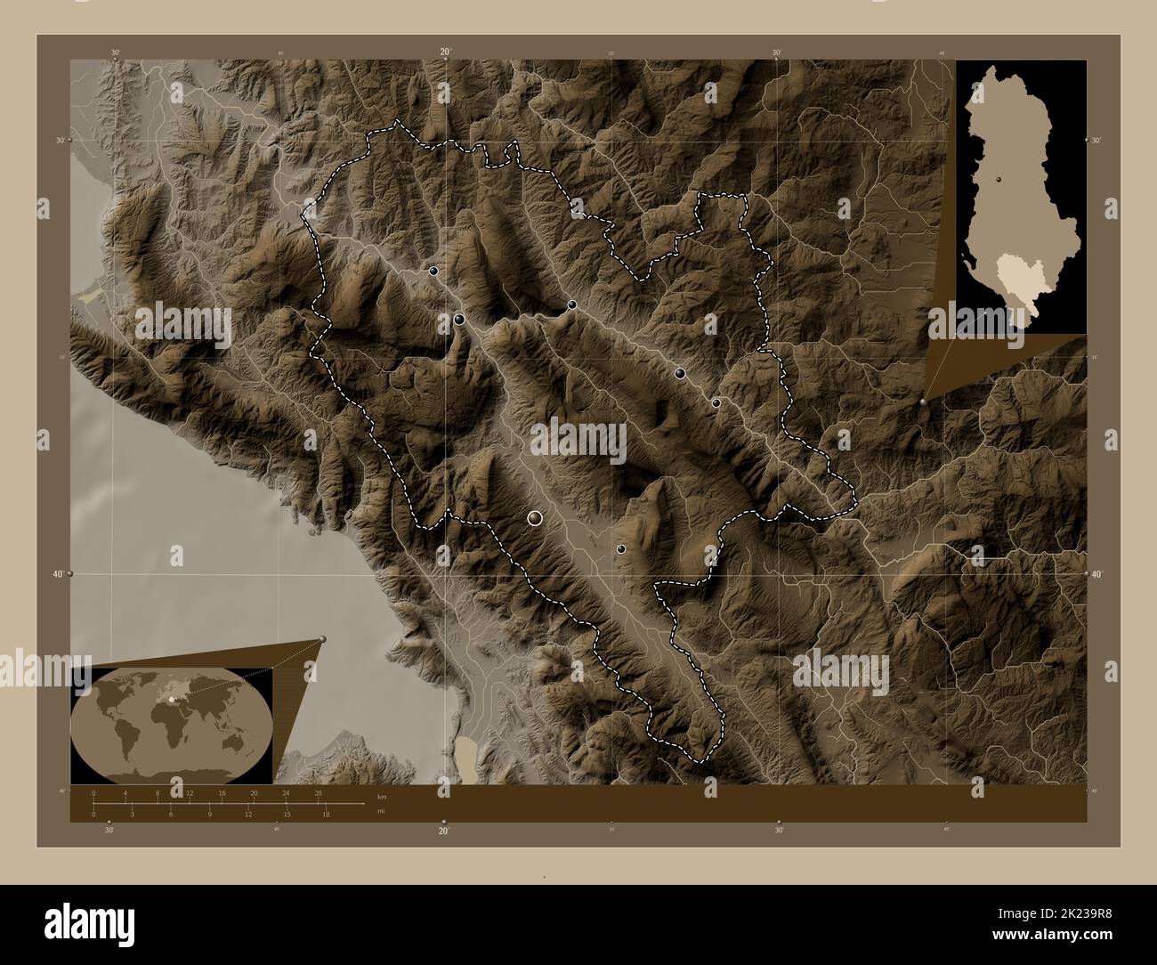 Sarande map hi-res stock photography and images - Alamy