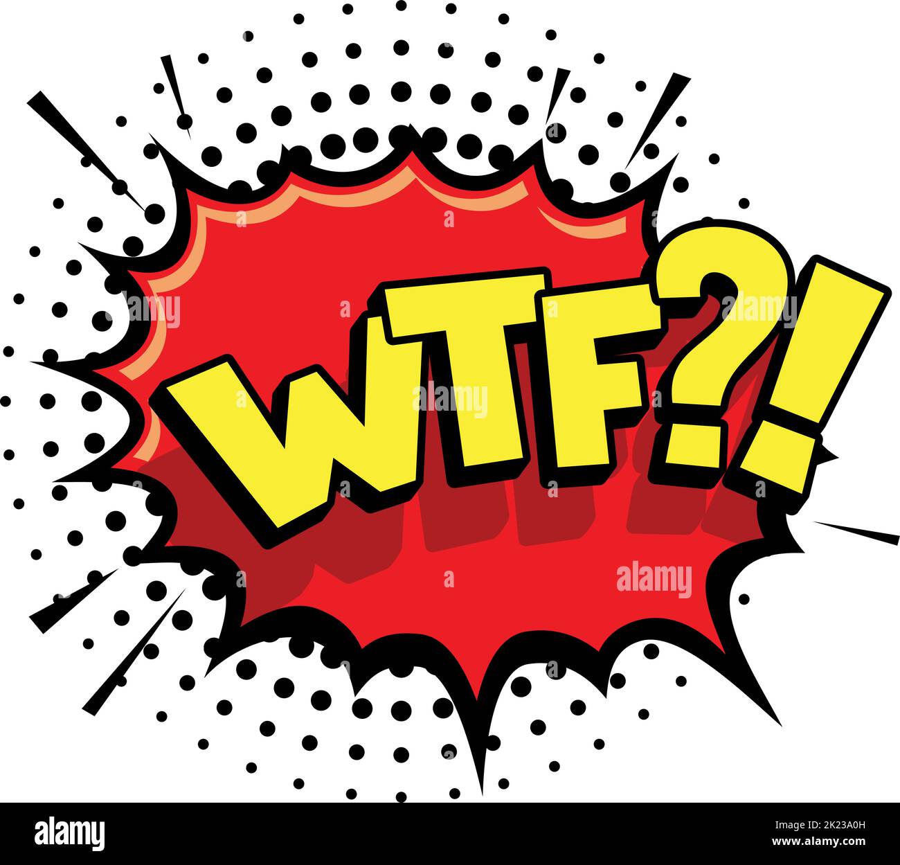 Wtf speech bubble in color pop art style Stock Vector Image & Art - Alamy