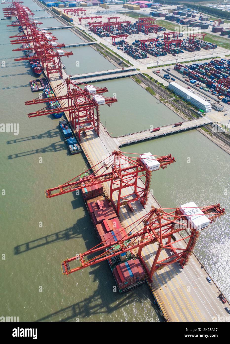 SUZHOU, CHINA - SEPTEMBER 22, 2022 - An aerial photo shows foreign ...