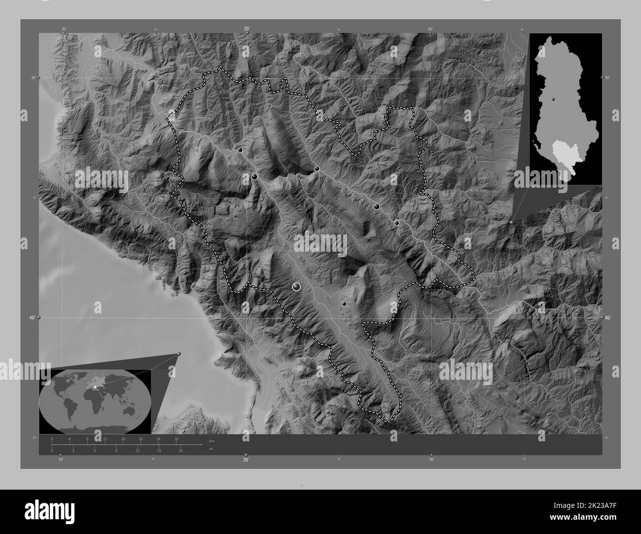 Sarande map hi-res stock photography and images - Alamy