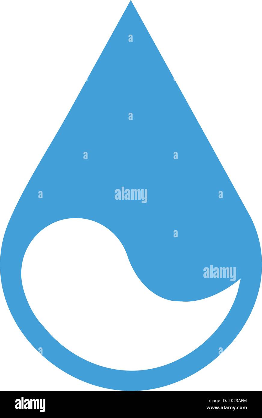 Clean water symbol. Blue drop shape logo Stock Vector Image & Art - Alamy